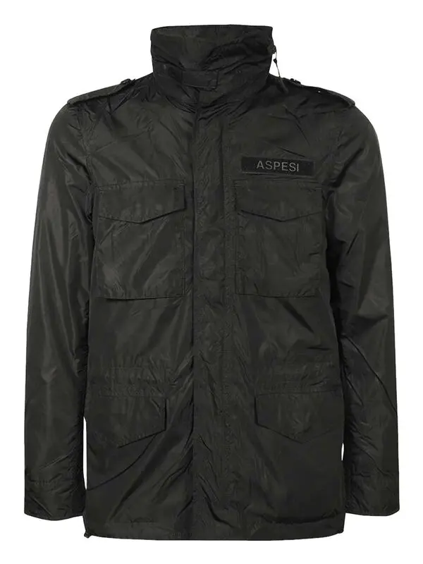 Aspesi Long-sleeved Casual Jacket - Black