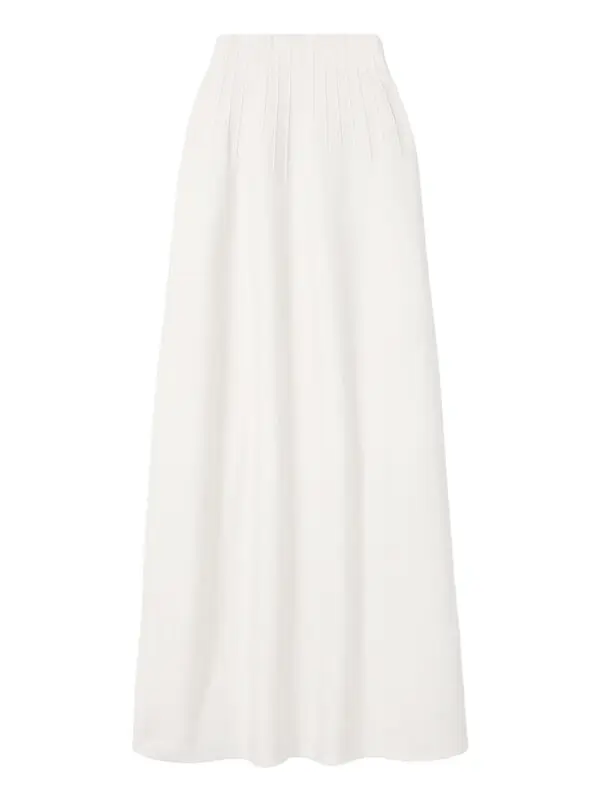 Gabriela Hearst Annmaria Silk Maxi Skirt - Ivory