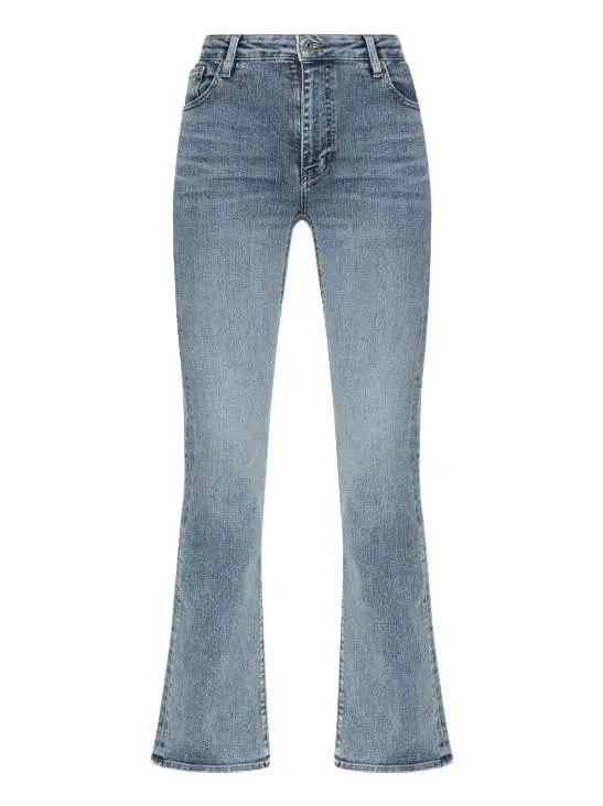 FRAME Belt Loop Denim Trousers - Gray