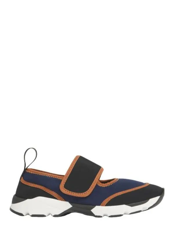 Marni Mary Jane Running Sneakers - Dark Blue And Black