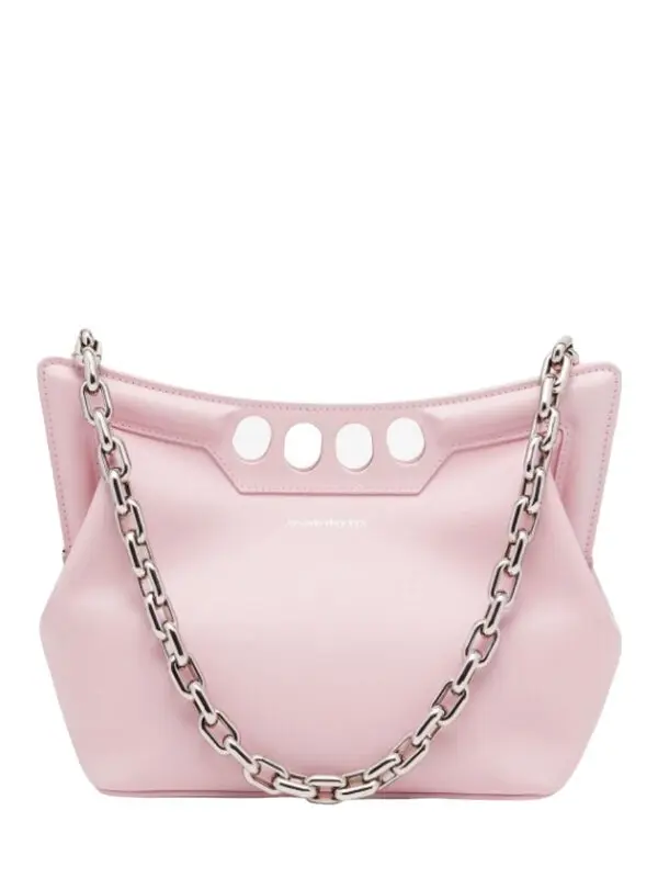 Alexander McQueen Peak Curved Small Shoulder Bag - Pink