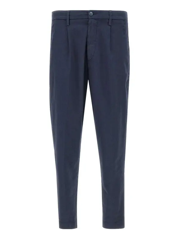 RE-HASH Jogger Style Pants With Button Details - Black