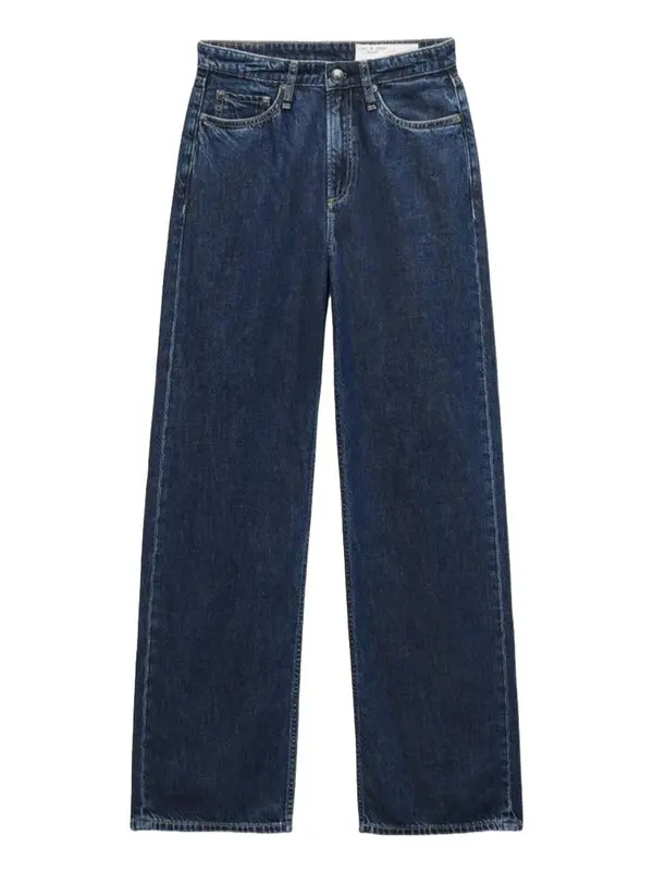 RAG  BONE Rag & Bone Logan Wide-leg Jeans - Blue