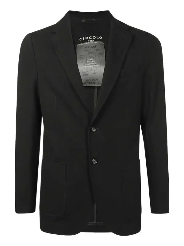 CIRCOLO 1901 Long-sleeved Suit Coat - Black