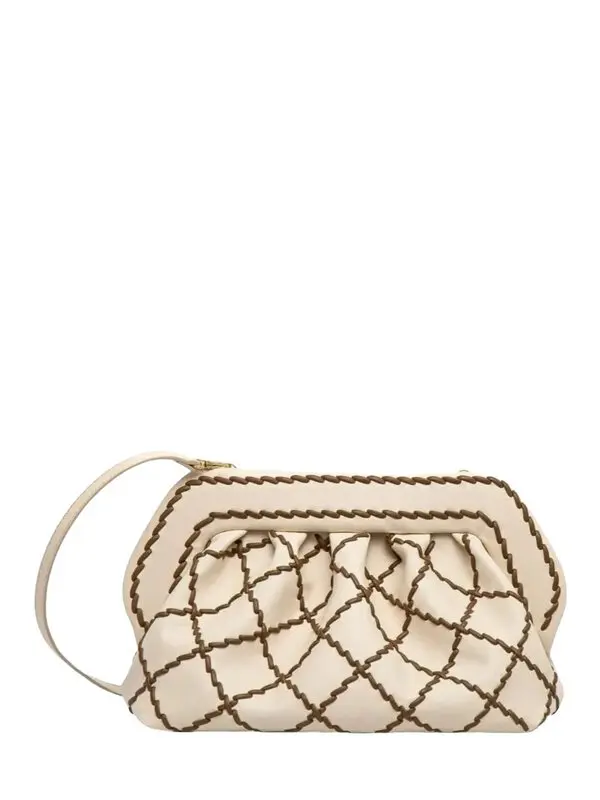 THEMOIRE Bios Lace Clutch Bag - Nude