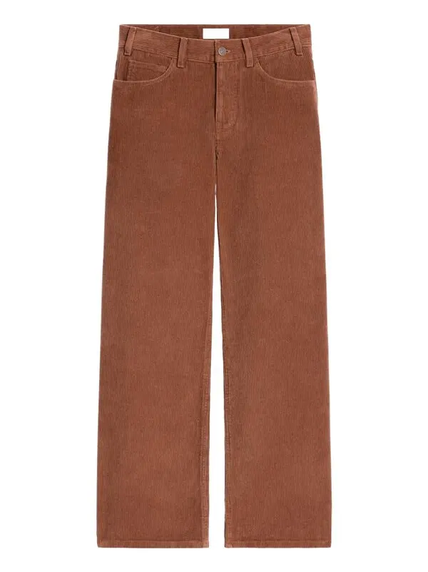 Celine Jolene Jeans In Corduroy - Brown