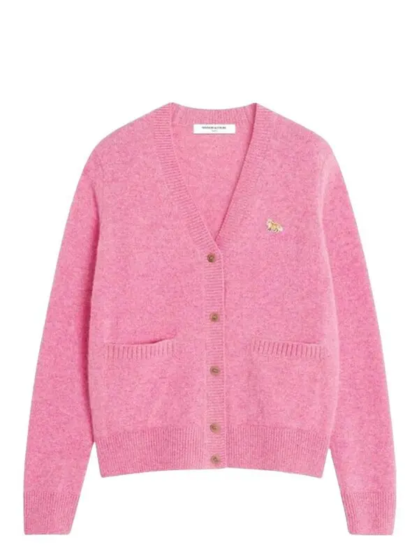Maison Kitsuné Baby Fox Boxy Cardigan - Pale Rose