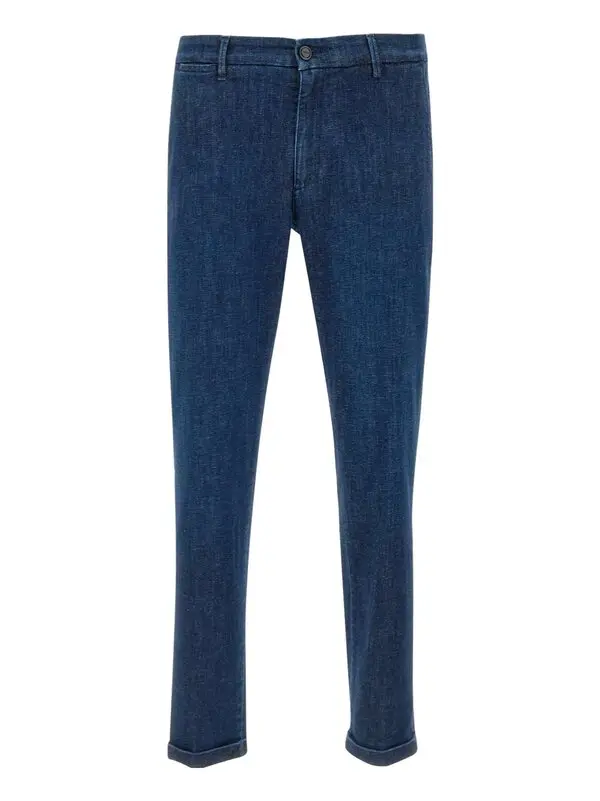 RE-HASH Slim-fit Turn-up Jeans - Blue