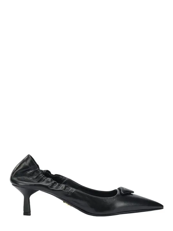 Prada Pointed Toe Elasticated Pumps - Black
