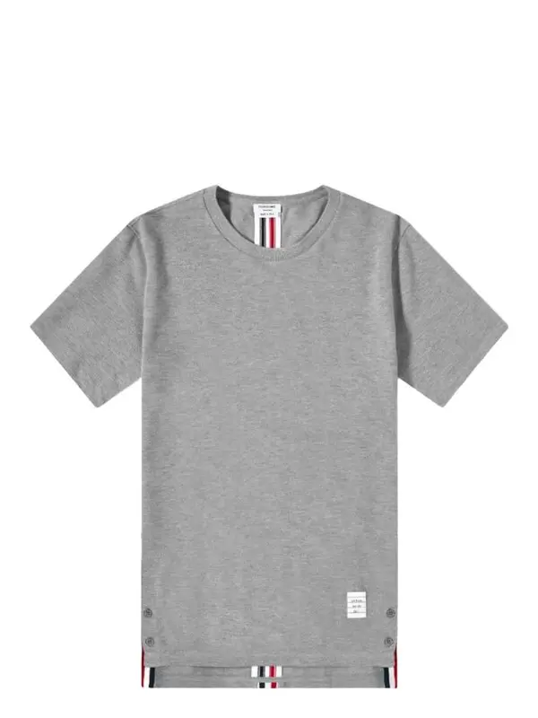 Thom Browne Rwb Stripe T-shirt - Light Gray