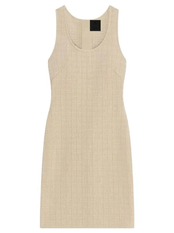 Givenchy 4g Jacquard Mini Dress - Light Beige