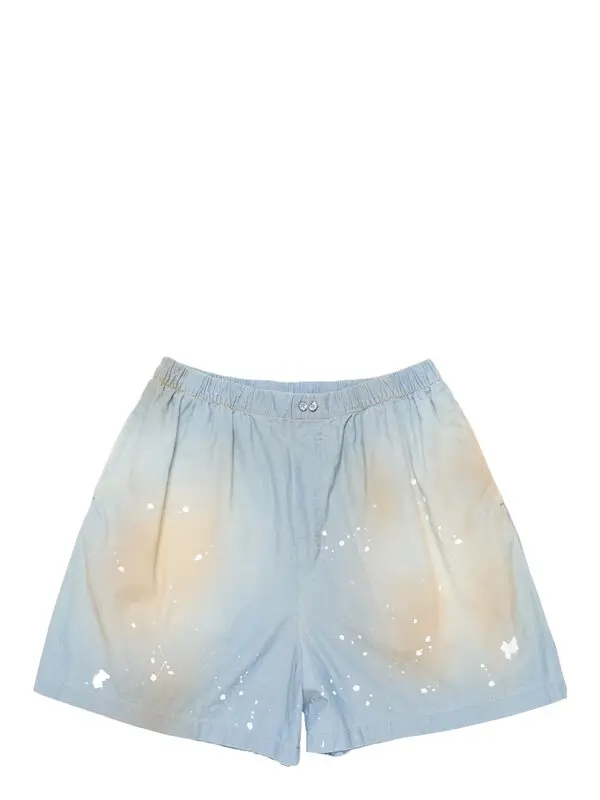 Acne Studios Logo Stamp Relaxed Fit Wide Leg Shorts - Multicolor