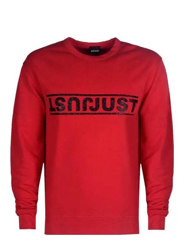 Just Cavalli Printed Crewneck Sweatshirt - Red