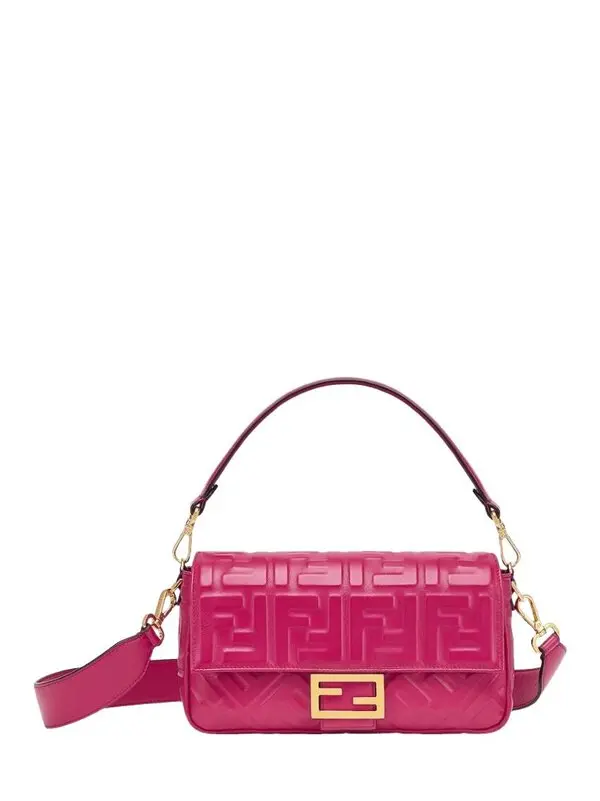 Fendi Fuchsia Nappa Leather Bag - Pink