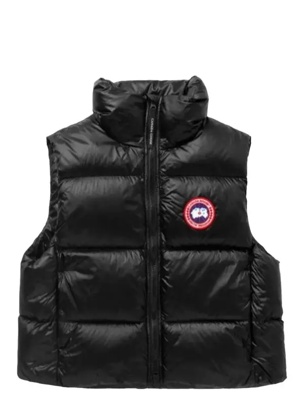 Canada Goose Cypress Logo-patch Zipped Puffer Gilet - Black