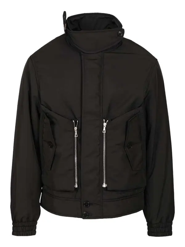 Dries Van Noten Venice Cropped Bomber Jacket - Black