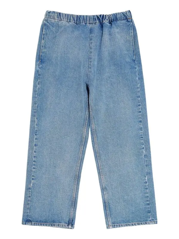 MAISON MARGIELA Cropped Denim Trousers - Light Blue