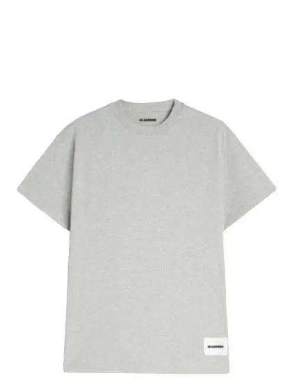 JIL SANDER 3 Packs Crewneck Short-sleeved T-shirt - Gray/multicolor
