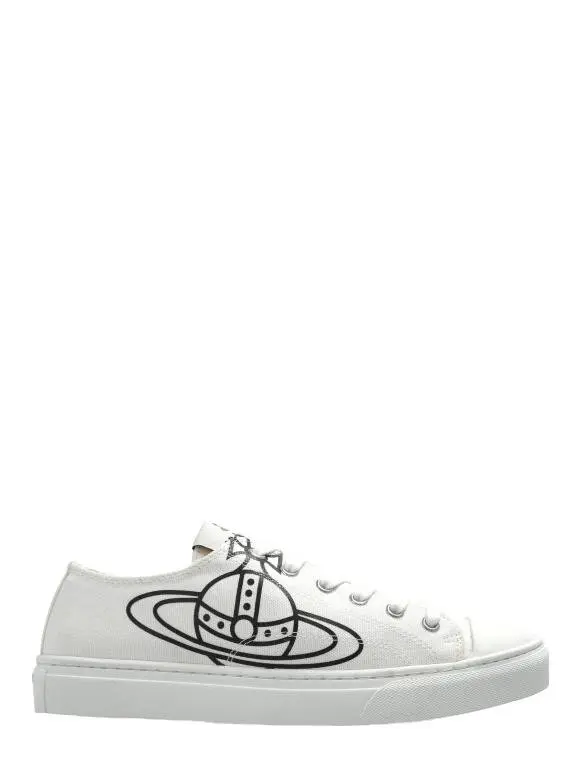 VIVIENNE WESTWOOD Graphic Lace-up Sneakers - White
