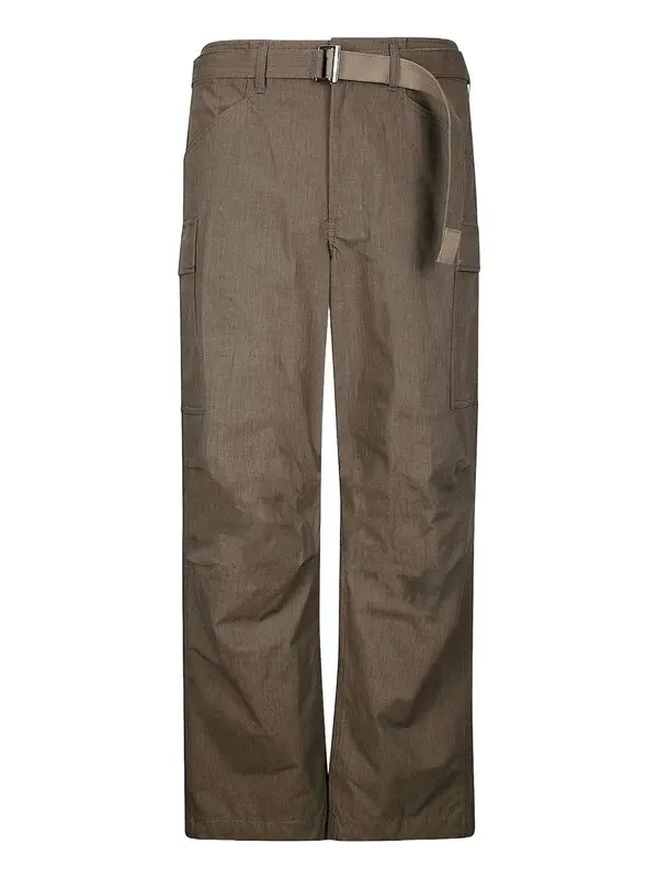 Sacai Belt Loops Slacks - Brown