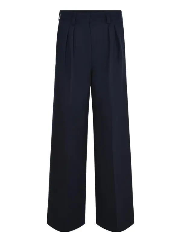 Max Mara Wide-leg Belted Pants - Black