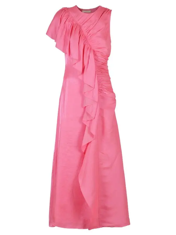 Ulla Johnson Ruffled Midi Dress - Pink