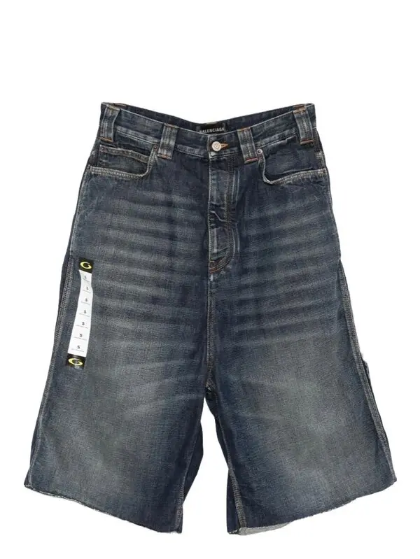 Balenciaga Denim Shorts - Black