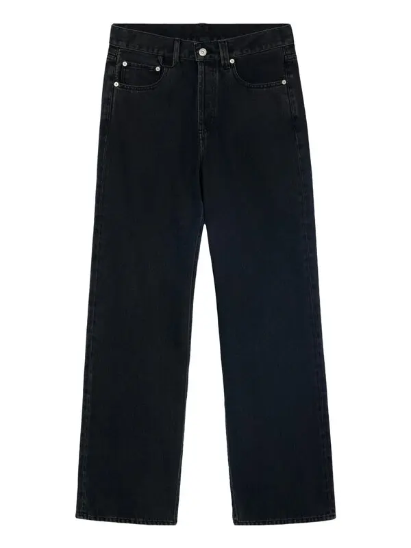 Jacquemus Logo Detailed Straight-leg Jeans - Black
