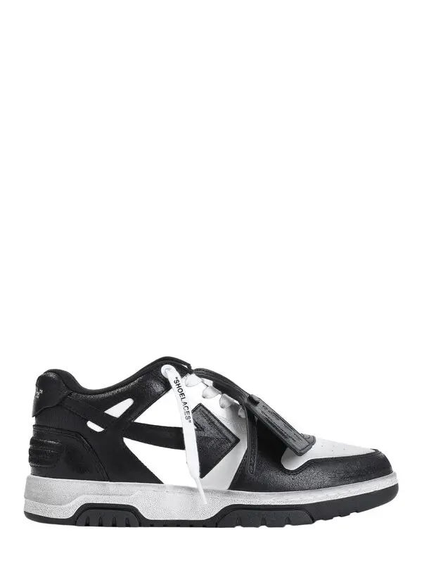 Off-White Out Of Office Lace-up Sneakers - Black And White