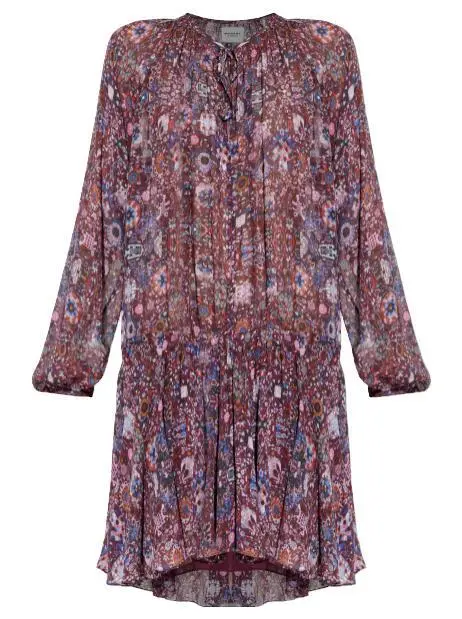 Isabel Marant Étoile Bess Printed Long Sleeve Dress - Multicolor