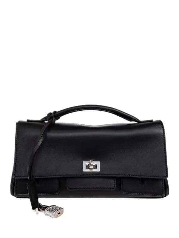 Balenciaga Air Small Handbag With Twist-lock - Black