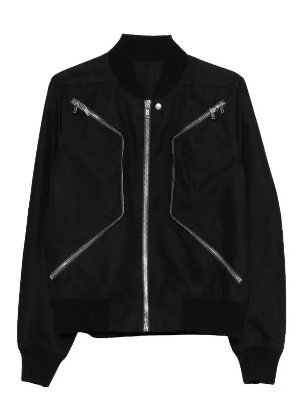 Rick Owens Long-sleeved Zip-up Jacket - Black
