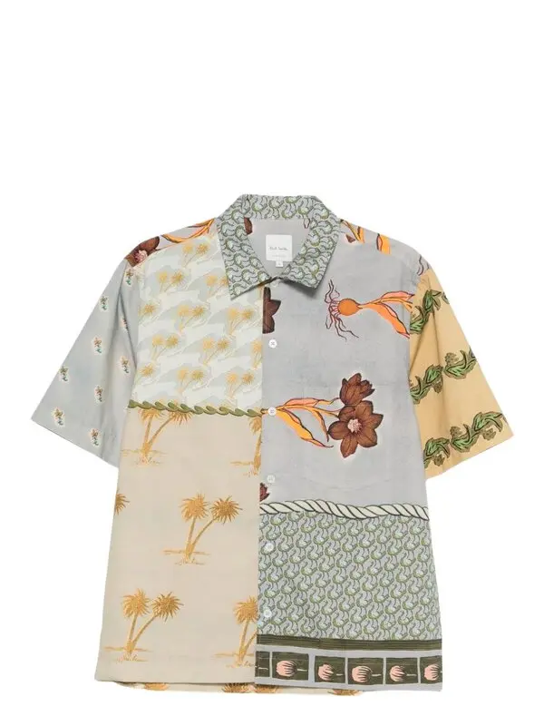 Paul Smith Patchwork Printed Shirt - Gray