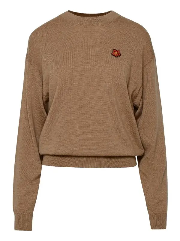 Kenzo Boke Flower Crewneck Jumper - Brown