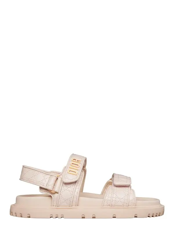 Dior Act Sandals With Gold-toned Logo - Quartz Pink