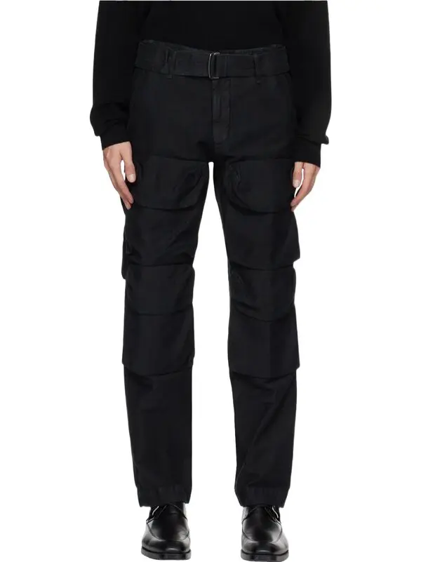 Dries Van Noten Belt-loop Casual Pants - Black