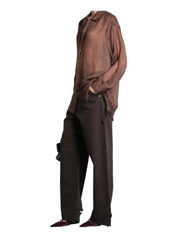 DARKPARK Long-sleeved Buttoned Shirt - Black