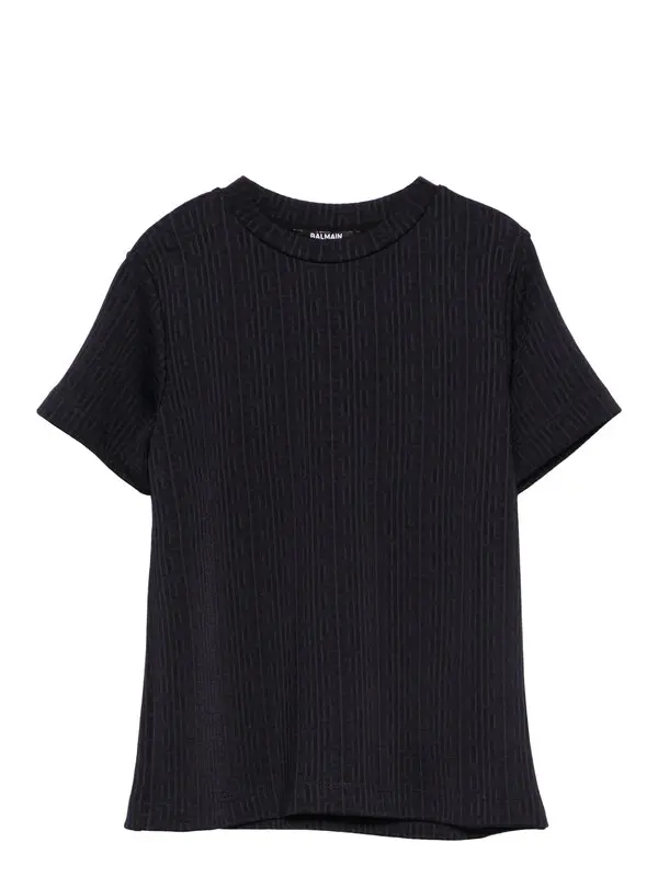 Balmain Monogram T-shirt - Black