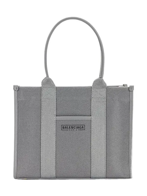 Balenciaga Logo Shoulder Bag - Grey