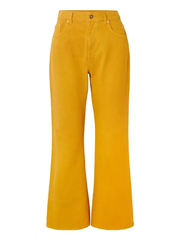 Gabriela Hearst High-waisted Flare Jeans - Mustard Yellow