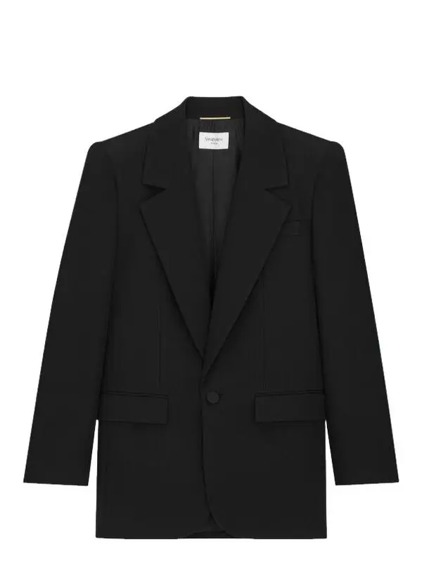 Saint Laurent Single-breasted Blazer - Black