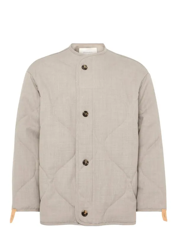 J.W.ANDERSON Quilted Button Coat - Clay Color Mixing