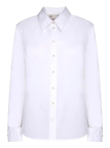 Tory Burch Poplin Shirt With Lapels - White