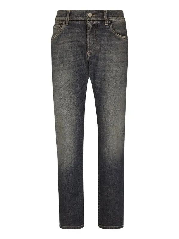 Dolce & Gabbana Slim Cut Jeans - Black