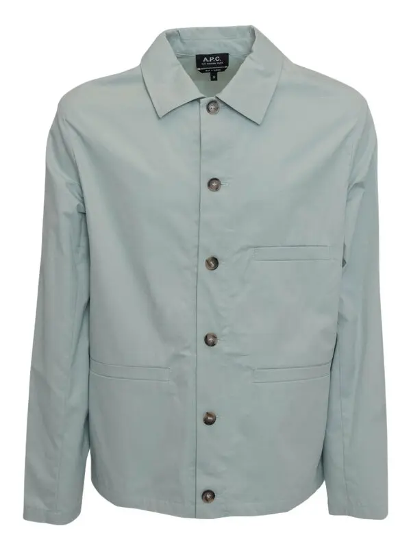 A.p.c. Welt-pocket Long-sleeved Shirt - Gray