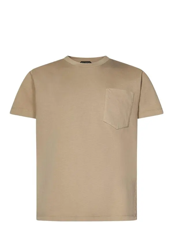TOM FORD Cotton T-shirt - Nude