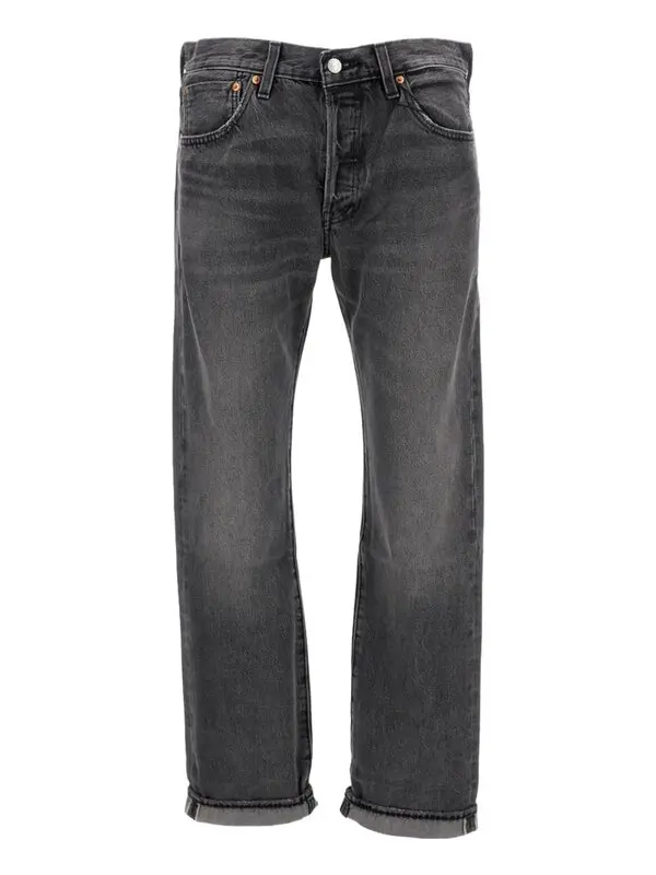 LEVI'S 501 Selvedge Five-pocket Cotton Jeans - Black
