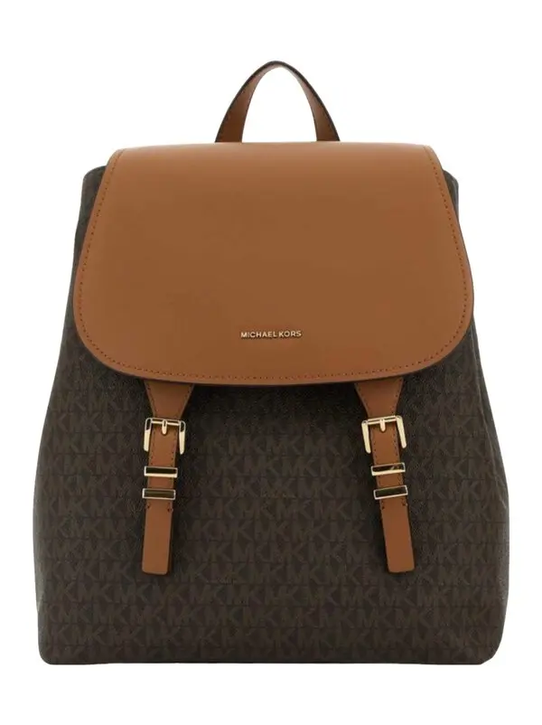 Michael Kors Foldover Top Backpack - Black