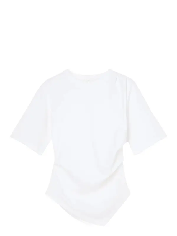 RÓHE Asymmetrical Hem T-shirt - White