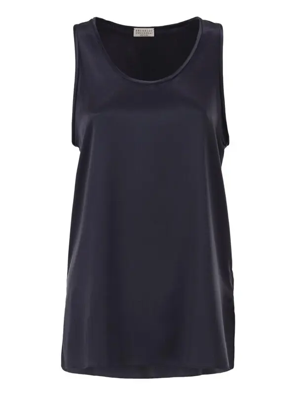 Brunello Cucinelli Sleeveless Blouse - Black
